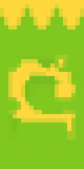 Lime Harp Minecraft Banner