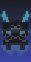Blue Wither Minecraft Banner