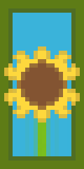 Sunflower Minecraft Banner