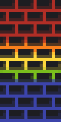 Rainbow Brick Minecraft Banner