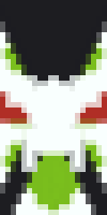 White Snake Green Minecraft Banner