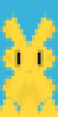 Yellow Rabbit Minecraft Banner