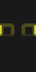 Yellow eyes Minecraft Banner