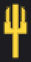 Golden Trident Minecraft Banner
