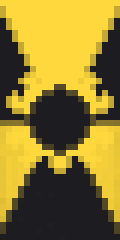 Radioactivity symbol Minecraft Banner