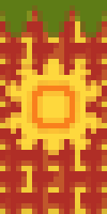 strawberry sun Minecraft Banner