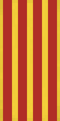 Catalonia Flag (Vertical) Minecraft Banner