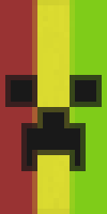 Rasta Creeper Minecraft Banner