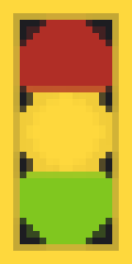 Yellow Stop Light Minecraft Banner