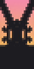 Bunny at Sunset Minecraft Banner
