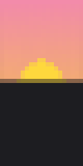 Superflat Sunset/Sunrise Minecraft Banner
