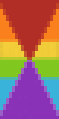 Rainbow Chevrons Minecraft Banner