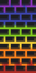 Rainbow Bricks Minecraft Banner