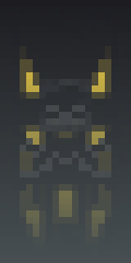 Gold skull Minecraft Banner