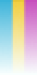 Pansexual pride flag fade to white Minecraft Banner