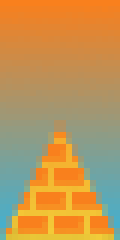 Sunset Pyramids Minecraft Banner