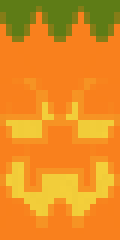 Glowing pumpkin banner Minecraft Banner