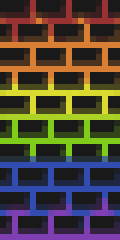 Rainbow Bricks Minecraft Banner