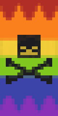 Rainbow Pirate Flag Minecraft Banner