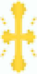 Gold Cross Minecraft Banner