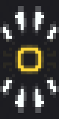 Teeth / Yellow Eyeball Banner Minecraft Banner