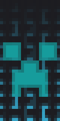 Minecraft blue creeper Minecraft Banner