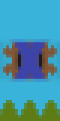 blue axolotl Minecraft Banner
