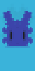 Blue axolotl banner Minecraft Banner