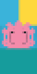 Cursed Axolotl Minecraft Banner