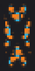 Orange glazed terracotta Minecraft Banner