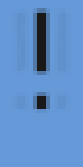 Blue Exclamation Mark Minecraft Banner