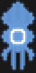 Light Blue Squid Minecraft Banner