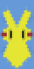 Blue Pikachu Minecraft Banner