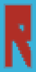 Letter R Minecraft Banner