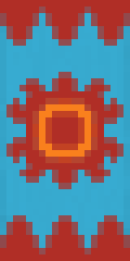 Red Sun Banner Minecraft Banner