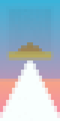 UFO over Desert Minecraft Banner