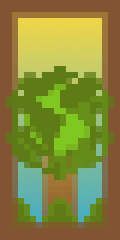 Sunrise Tree Minecraft Banner