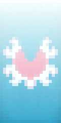 PINK WINGED HEart Minecraft Banner