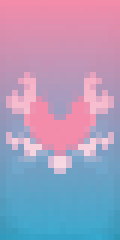 Trans heart Minecraft Banner