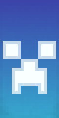Light blue banner Blue Gradient Creeper charge Minecraft Banner