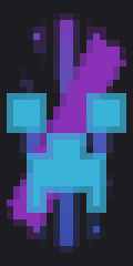 Blue Creeper on sick back ground Minecraft Banner