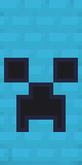 blue creeper Minecraft Banner