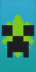 Creeper island Minecraft Banner