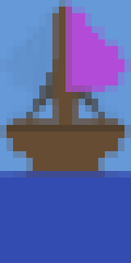 Magenta Ship Minecraft Banner
