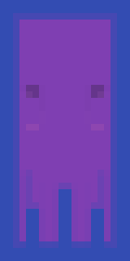 EVEN cUTER oCTOPUS pURPLE Minecraft Banner