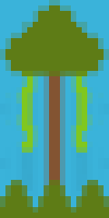 jungle tree with vines Minecraft Banner