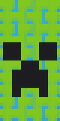 Charged creeper Minecraft Banner
