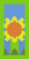 Sunflower Minecraft Banner