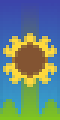 sunflower Minecraft Banner