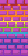 Brick Pride Rainbow Minecraft Banner